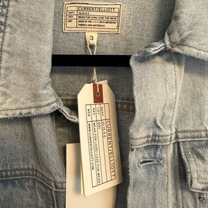 Current/Elliott | Jackets & Coats | Nwt Current Elliott Denim Jacket ...